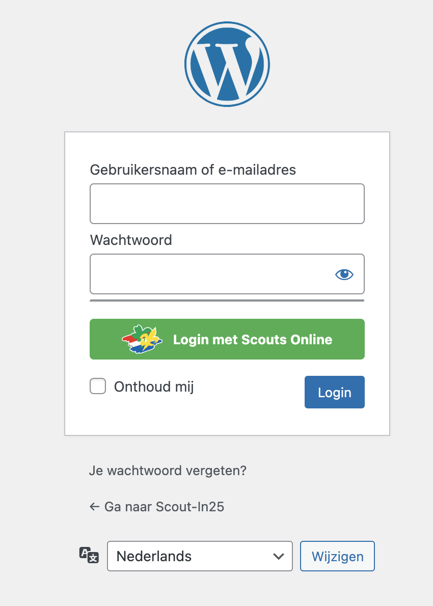 Inschrijven activiteiten - Scout-In25